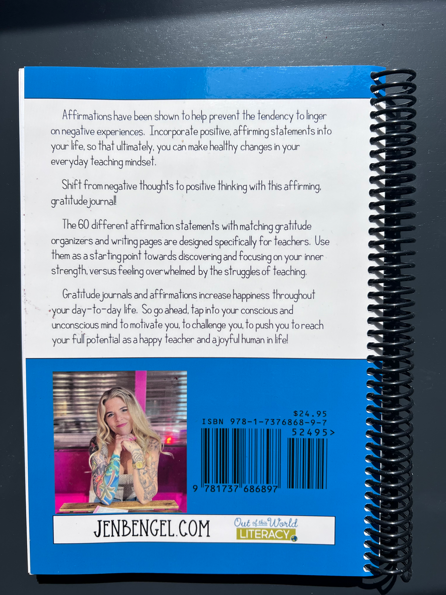 Teacher Affirmations Gratitude Journal- Special 50% OFF PRICE TODAY ...