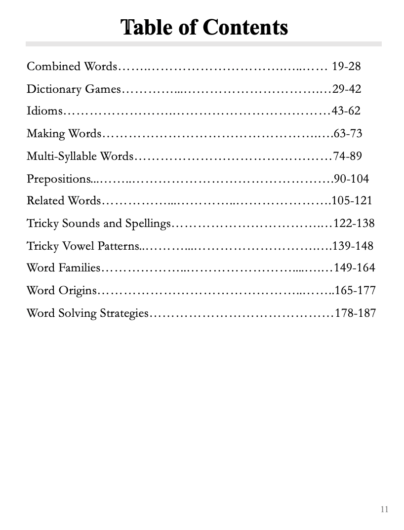 Word Study Graphic Organizers – Out of This World Literacy